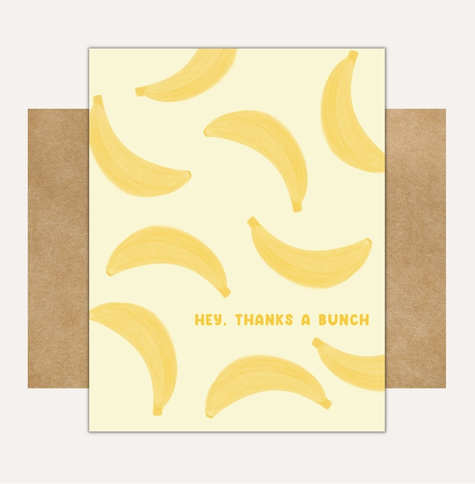 Thanks A Bunch Banana Card – Modern Legend, LLC.