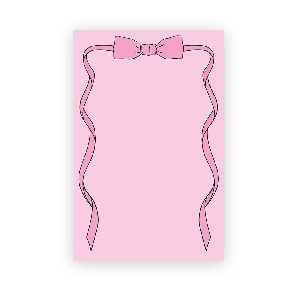 Pink Bow Notepad – Modern Legend, LLC.