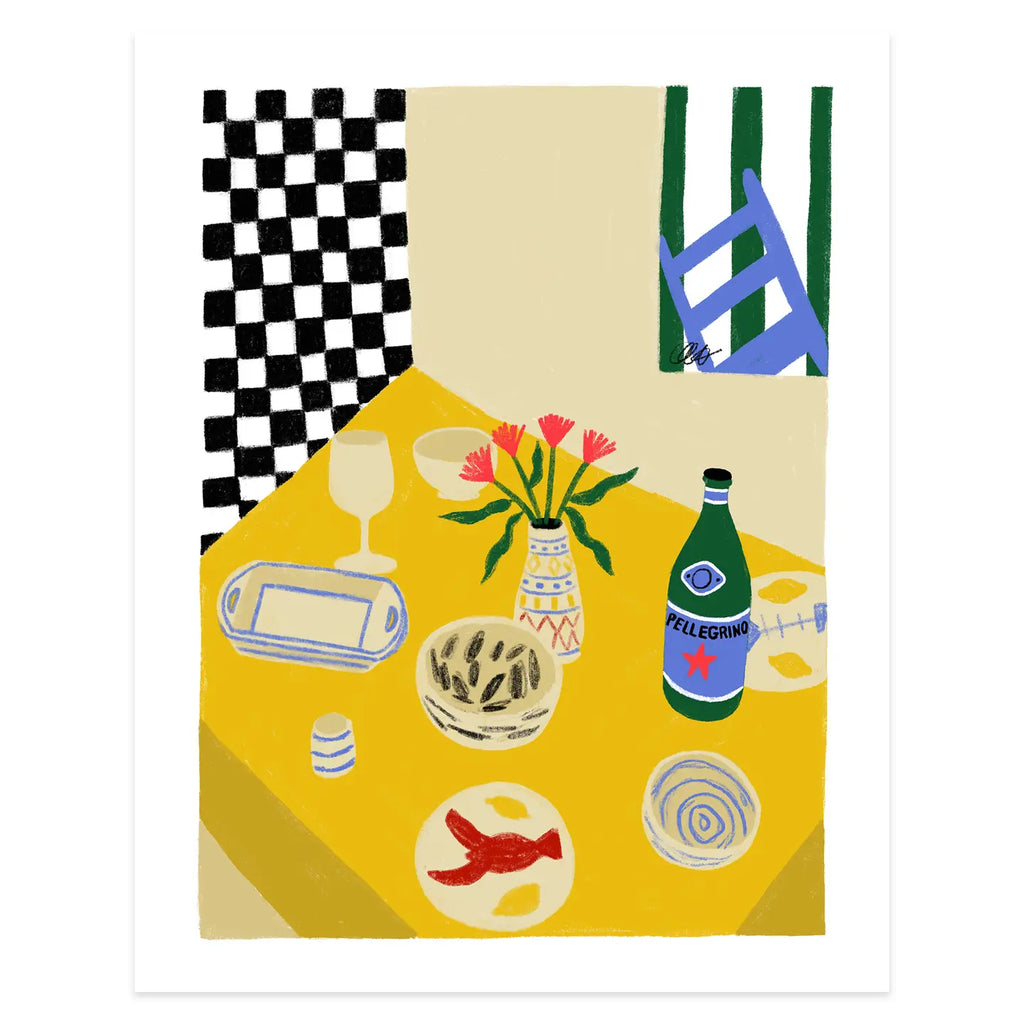 Dining Table Art Print – Modern Legend, LLC.