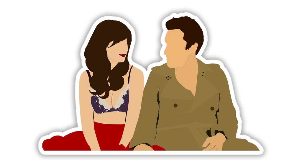 Nick and Jess New Girl Sticker – Modern Legend, LLC.