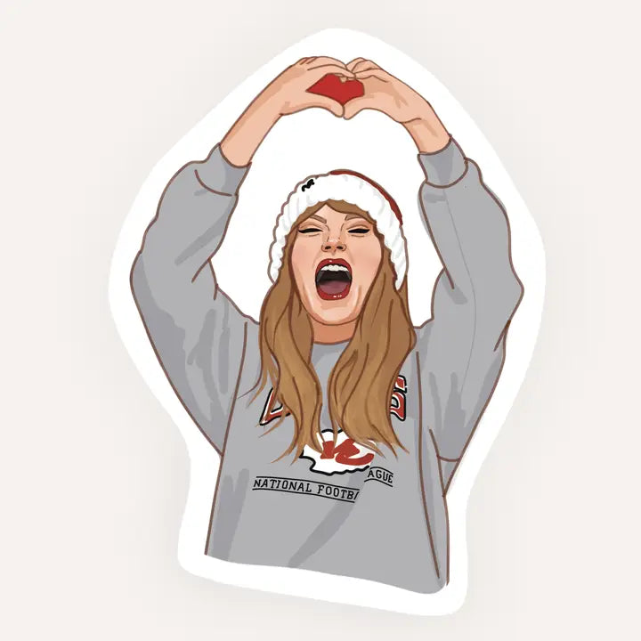Taylor Swift Heart Chiefs Sticker – Modern Legend, LLC.