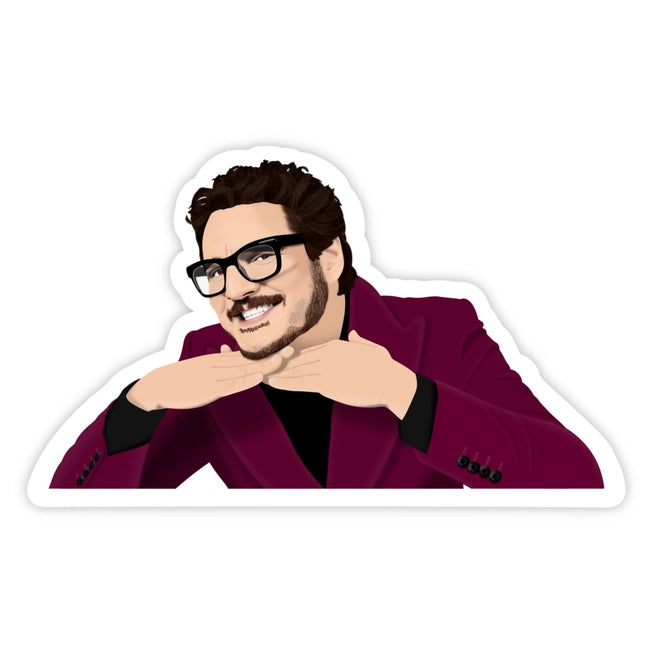 Pedro Pascal Smile Sticker – Modern Legend, LLC.