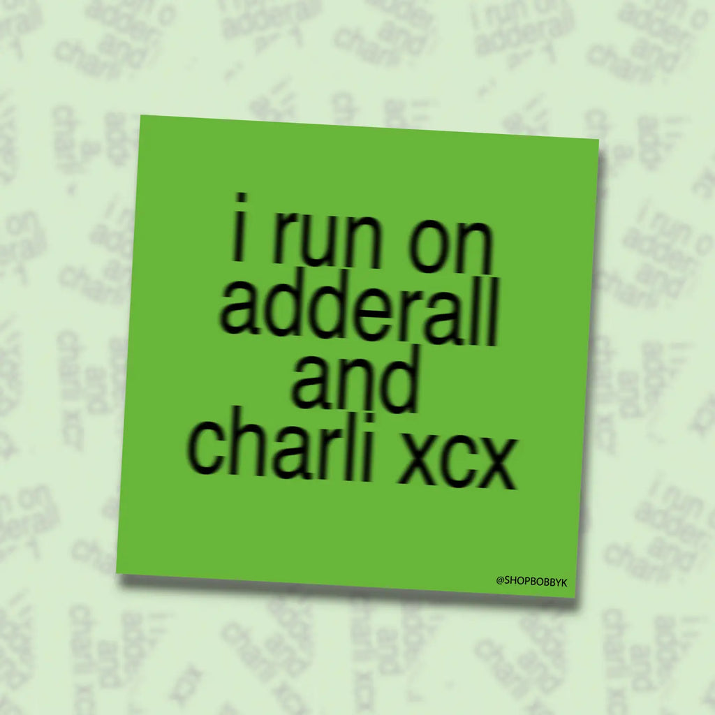 Adderall and Charli XCX Sticker – Modern Legend, LLC.