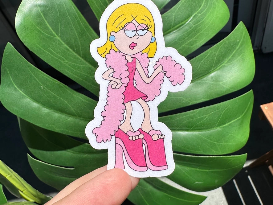 Funky Retro Lizzie Mcguire Sticker – Modern Legend, LLC.