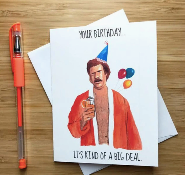 Anchorman Birthday Card – Modern Legend, LLC.