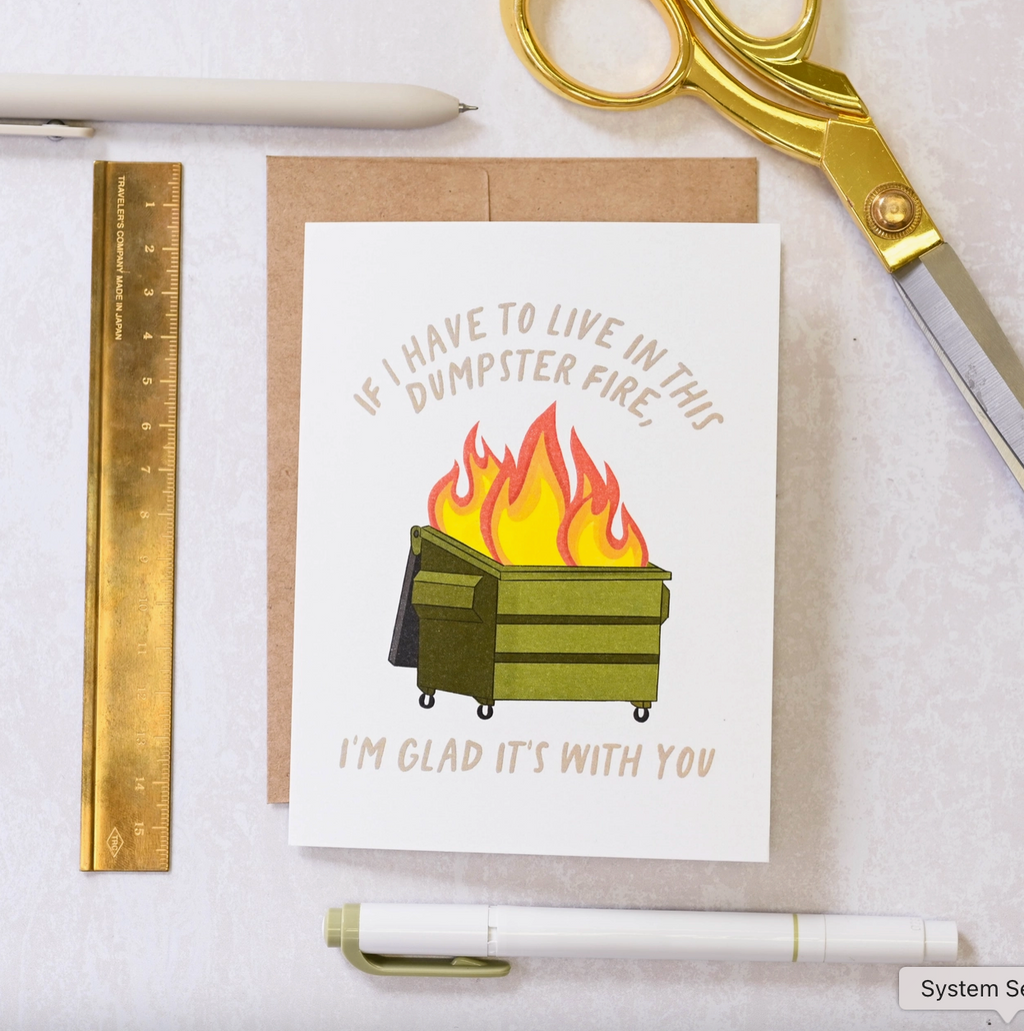 Dumpster Fire Card – Modern Legend, LLC.