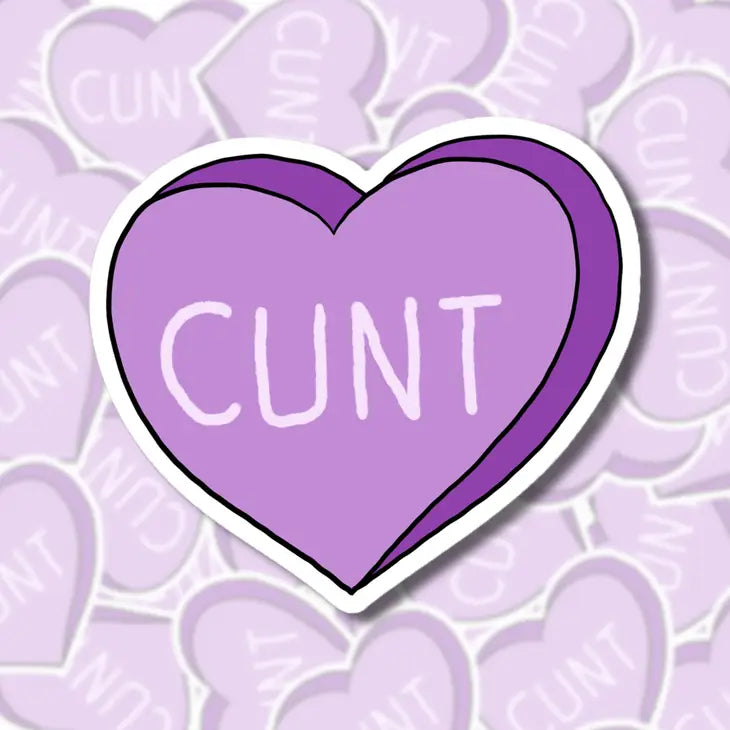 Heart Candy Cunt Sticker – Modern Legend, LLC.