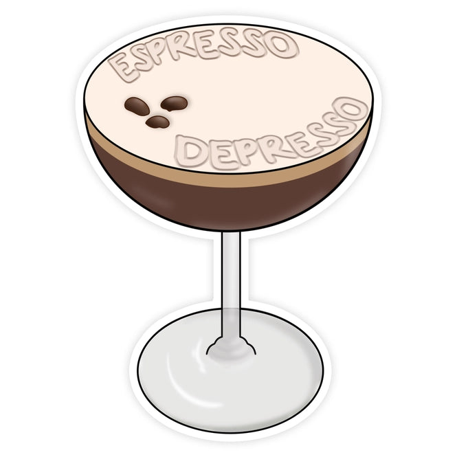 Espresso Depresso Sticker – Modern Legend, LLC.