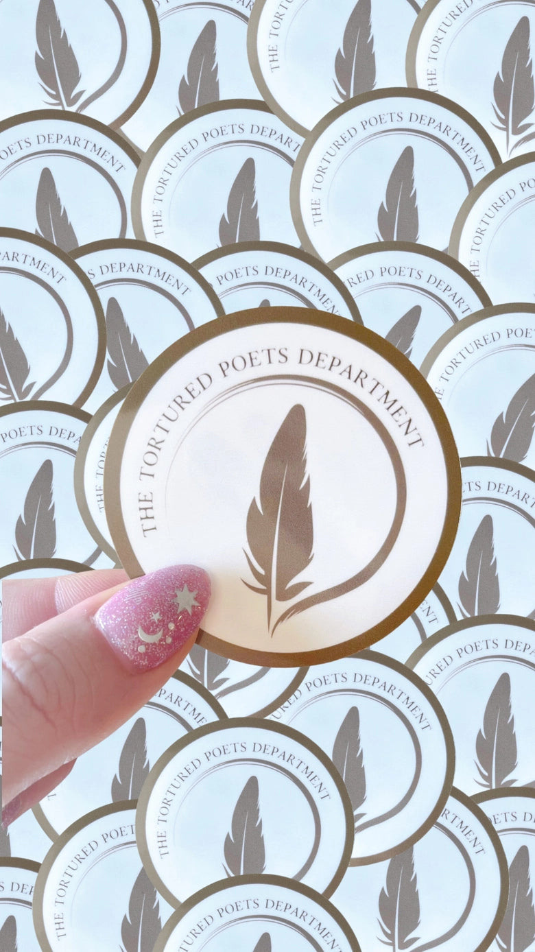 Tortured Poets Department Feather Sticker – Modern Legend, LLC.
