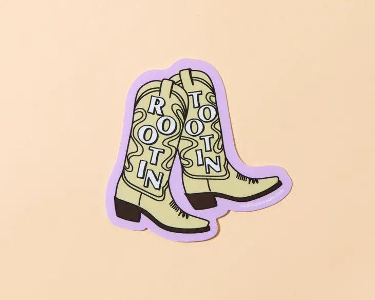 Rootin' Tootin' Cowboy Boot Sticker – Modern Legend, LLC.