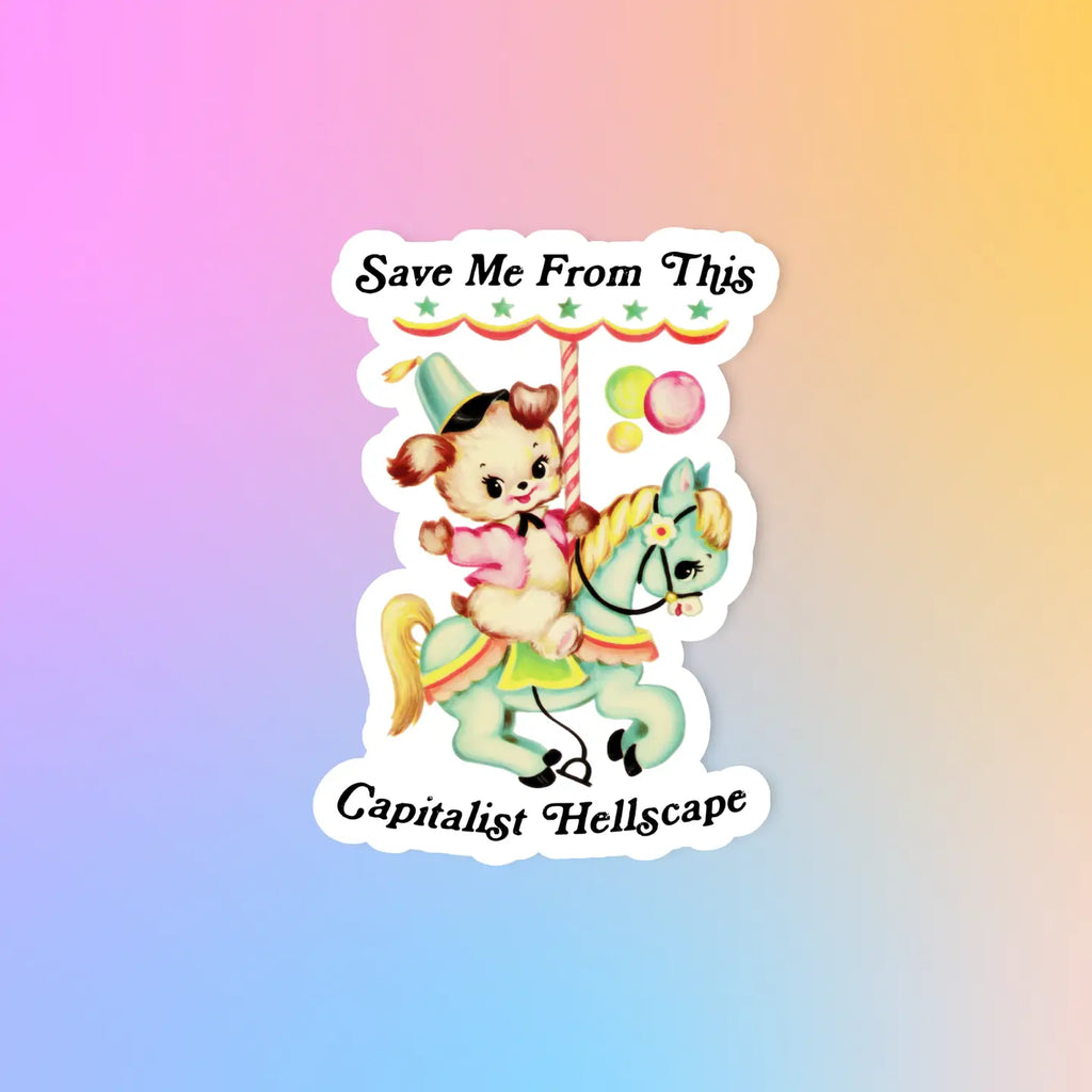 Capitalist Hellscape Sticker – Modern Legend, LLC.
