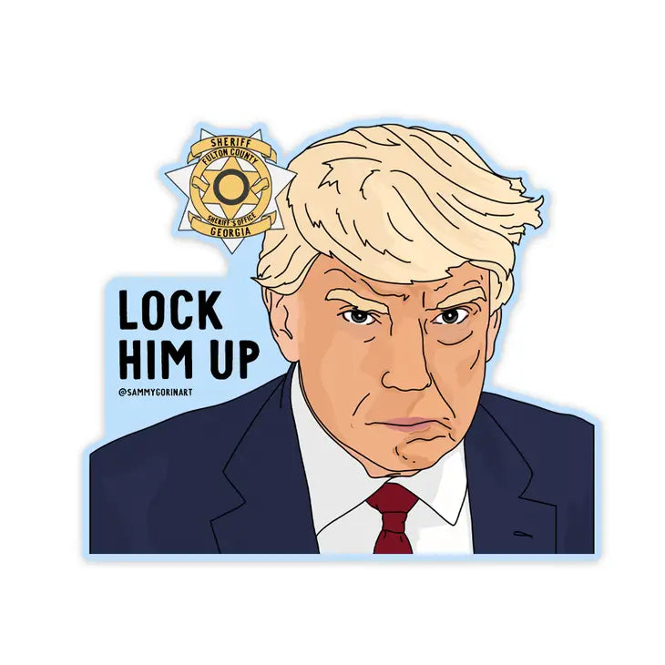 Donald Trump Mugshot Sticker – Modern Legend, LLC.