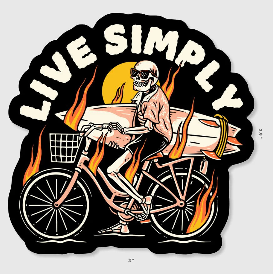 Live Simply Sticker – Modern Legend, LLC.