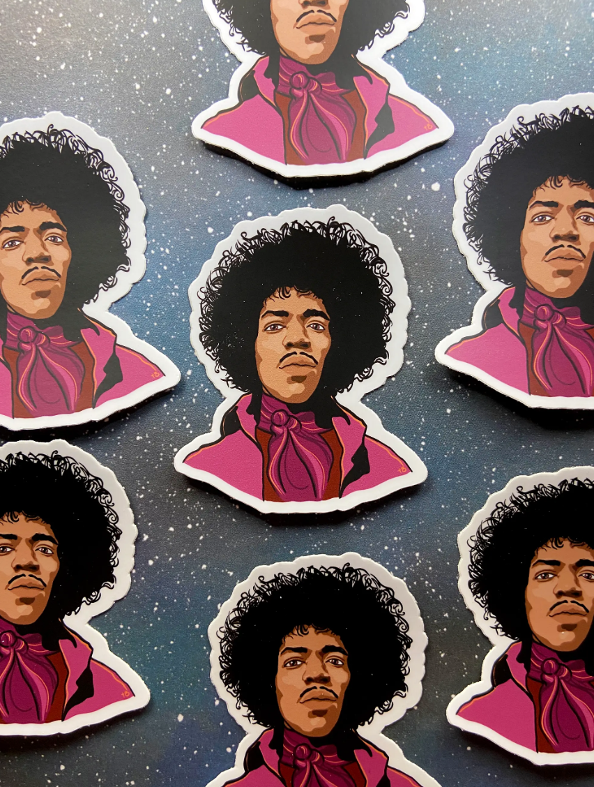 Jimi Hendrix Sticker – Modern Legend, LLC.