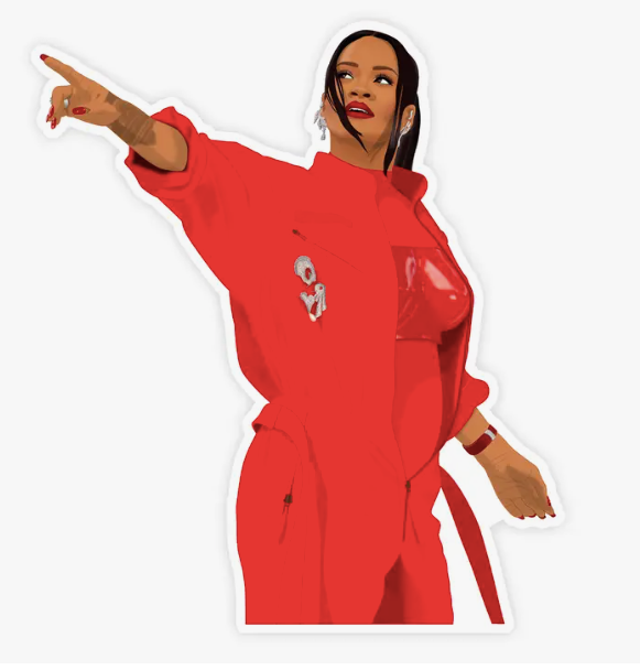 Rihanna Superbowl Sticker – Modern Legend, LLC.
